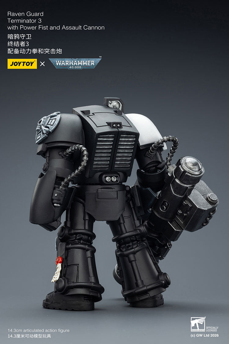 WARHAMMER Raven Guard Terminator 3 with Power Fist and Assault Cannon ...