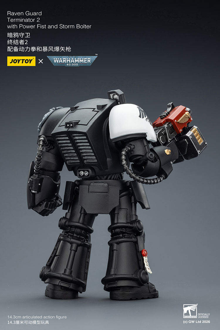 WARHAMMER Raven Guard Terminator 2 with Power Fist and Storm Bolter ...