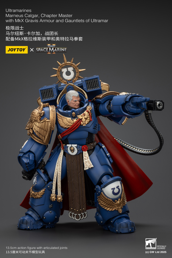 WARHAMMER Ultramarines Marneus Calgar Chapter Master with MKX Gravis A ...
