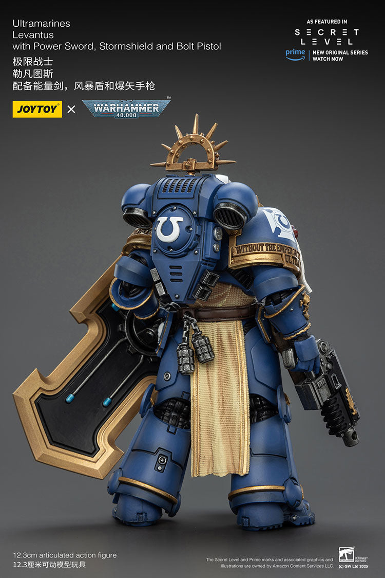 WARHAMMER Ultramarines Levantus with Power Sword, Stormshield and Bolt ...