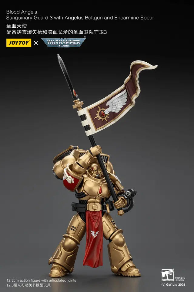 WARHAMMER Blood Angels Sanguinary Guard 3 with Angelus Boltgun and Enc ...