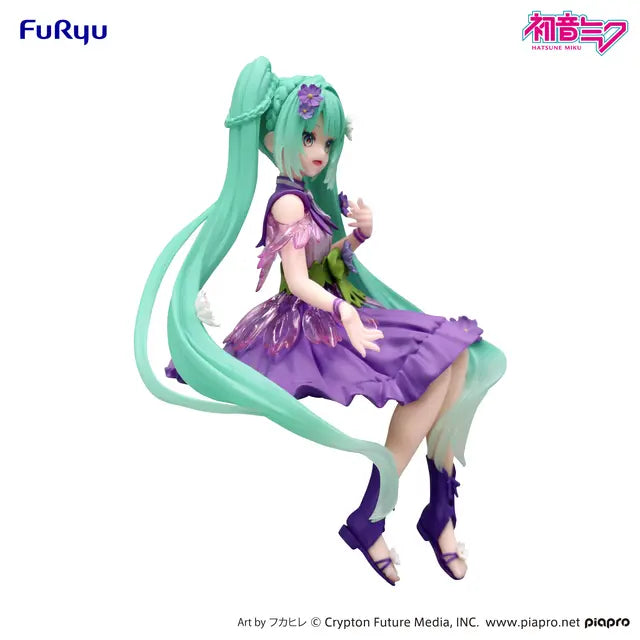 Hatsune Miku Noodle Stopper Figure Flower Fairy Cosmos Purple Color Ve ...