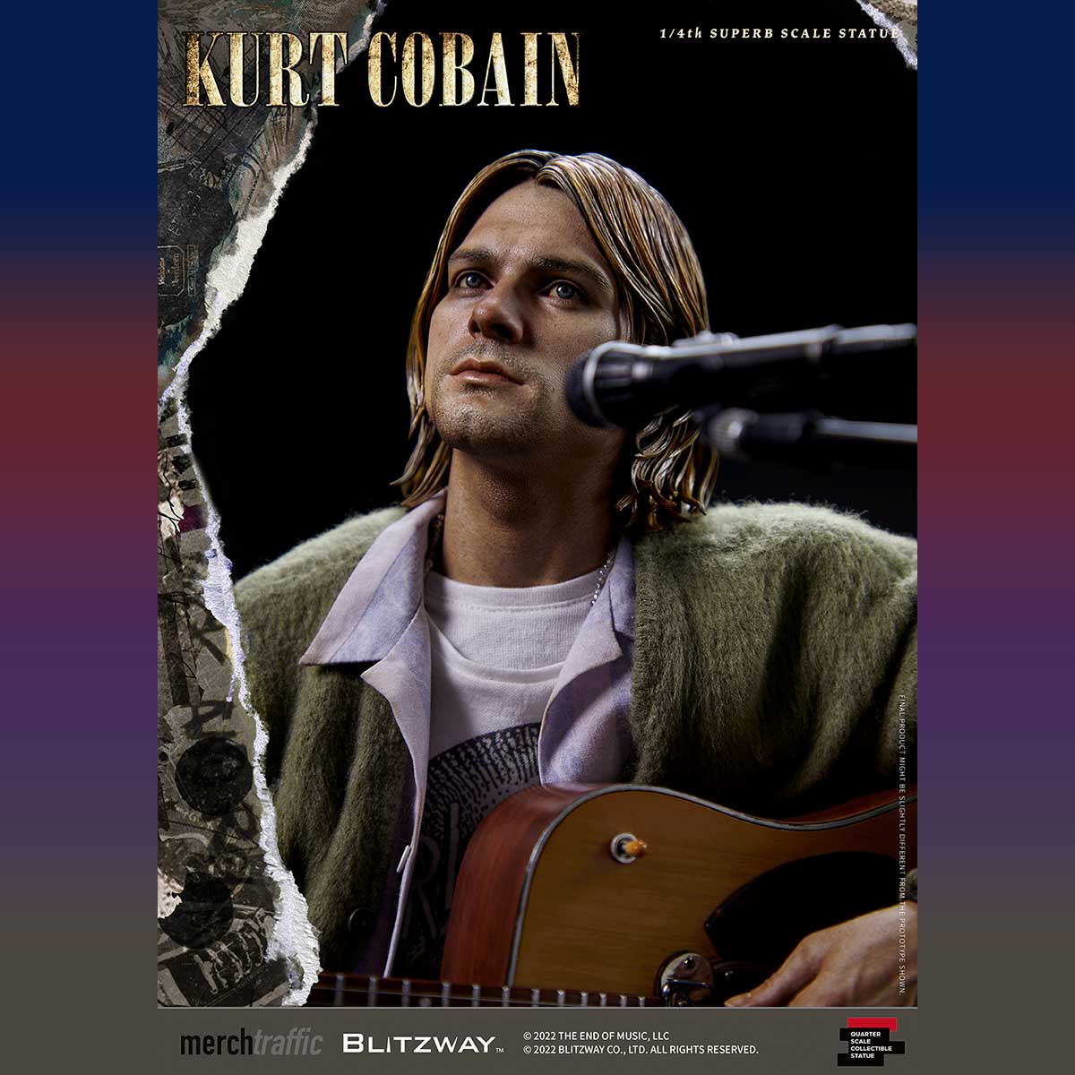 Kurt Cobain "Kurt Cobain" 1/4 Scale Statue - Hobby Bee Canada
