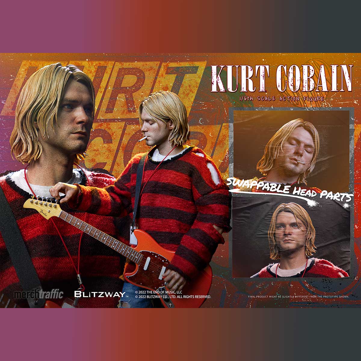 Kurt Cobain "Kurt Cobain" 1/6 Scale Action Figure - Hobby Bee Canada